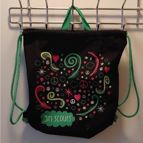 Girl Scouts | Bags | Girl Scouts Drawstring Canvas Tote Bag Sack | Poshmark